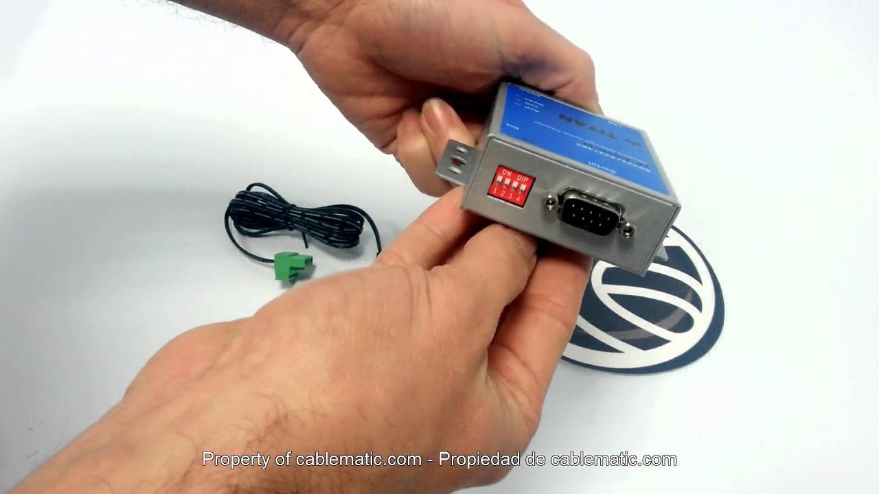 Servidor TCP/IP serie RS232 RS422 RS485 de un puerto IP-COM-M VSCOM ...