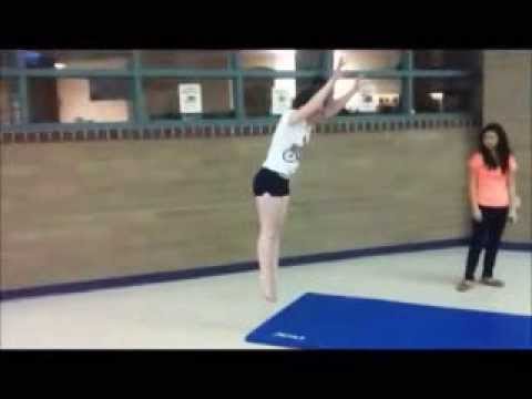Slow Motion Round Off Back Handspring - YouTube