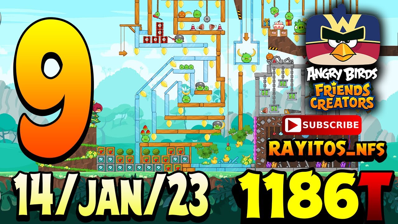 Angry Birds Friends Level 9 Tournament 1186 Highscore POWER-UP ...