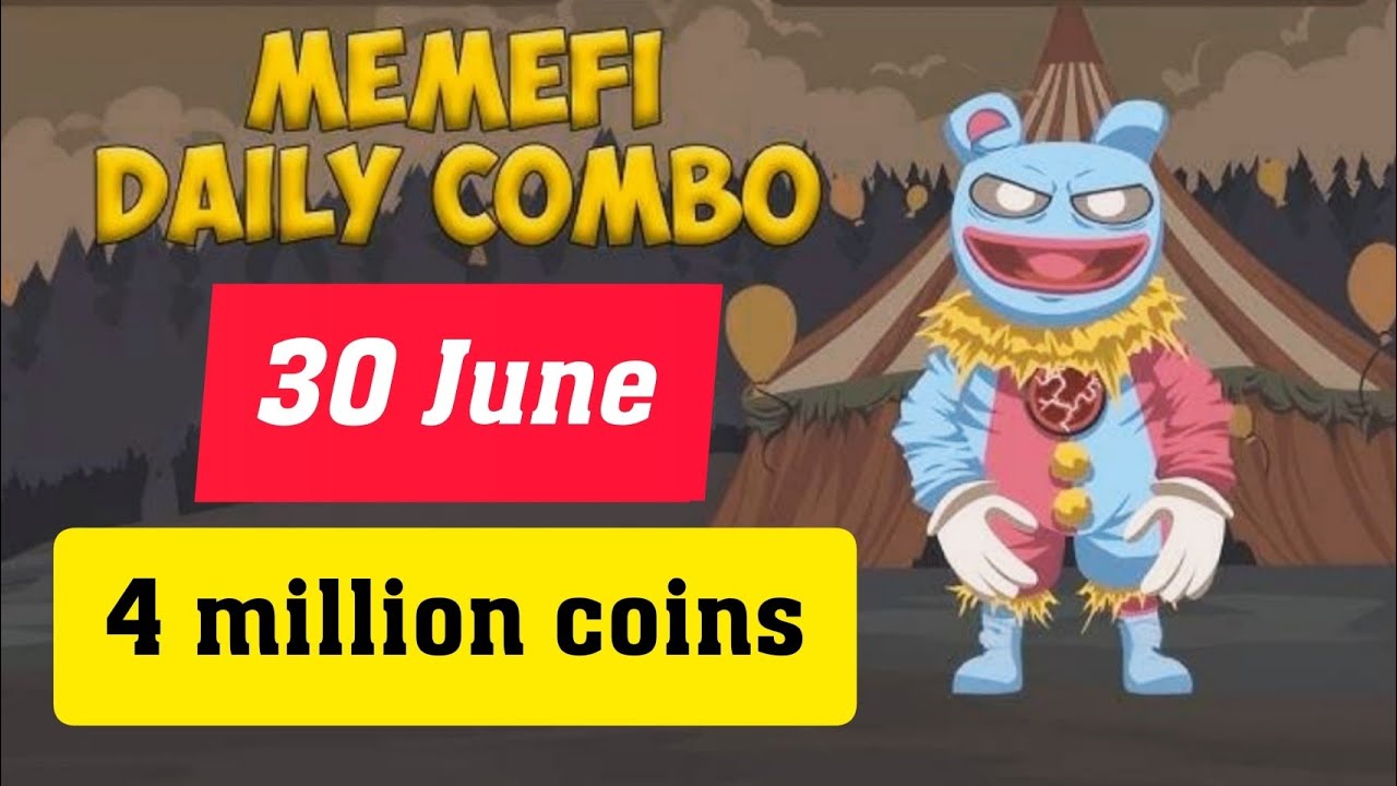 30 June memefi combo | memefi 4 Million coin daily | memefi today combo ...