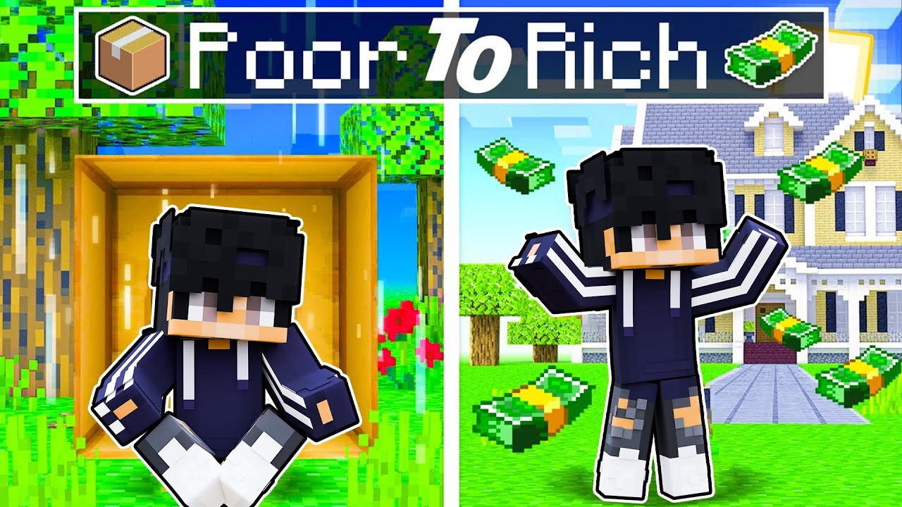 Going from POOR To RICH In Minecraft! - YouTube