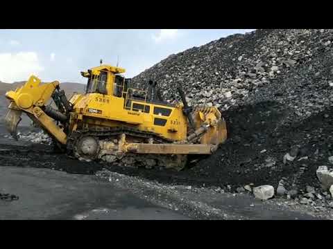 SHANTUI BULLDOZER SD90 WORKS IN MINERAL CONDITION - YouTube