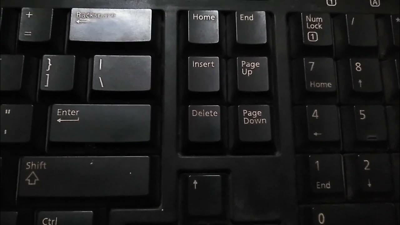 How to click Insert key in a keyboard - YouTube