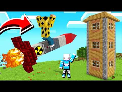 SALAK KARDEŞİMİ ROKET ATAR İLE TROLLEDİM! - Minecraft