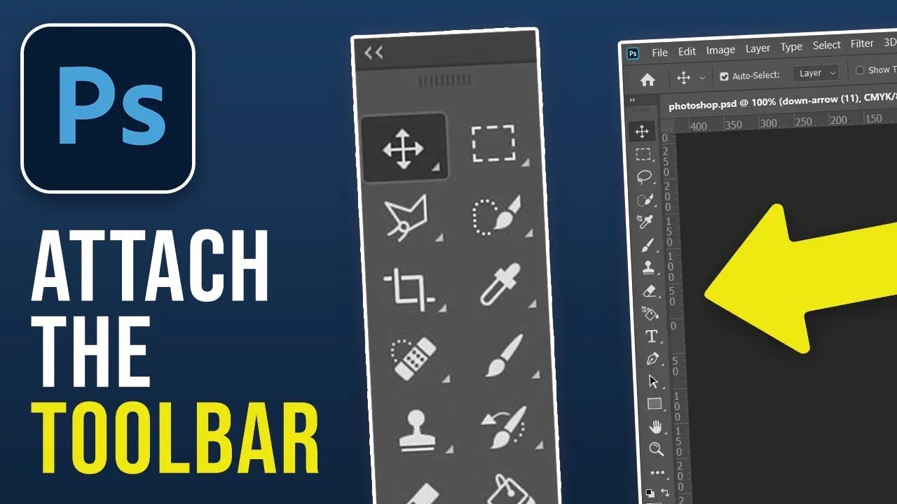 How to Attach Toolbar in Photoshop (2023) - YouTube