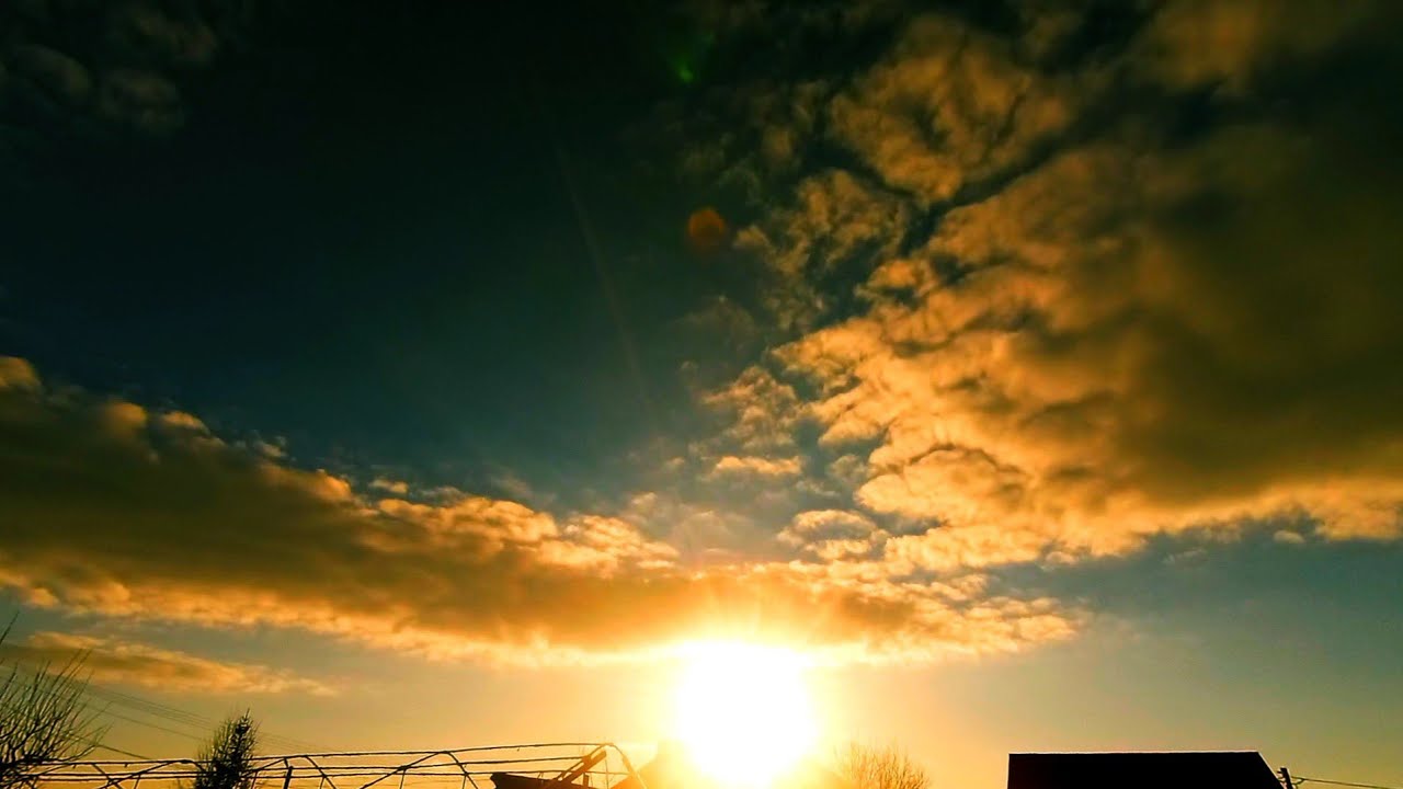 Relaxing Sunset Timelapse - Beautiful Sky Video Background Footage HD ...