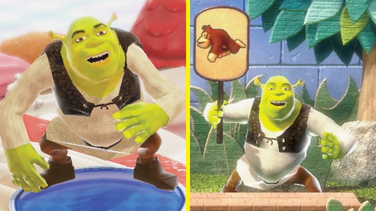 Mario Party Superstars SHREK Mod (Peach's Birthday Cake Board FULL GAME ...