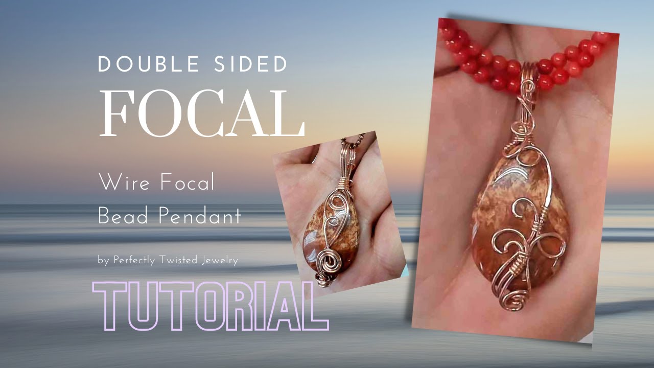 Focused Focal Beads! Cute, EASY, Beginner, Wire wrapped pendant ...