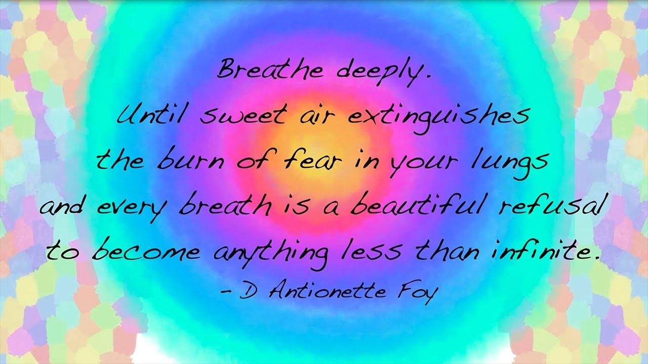 Breath | Visual meditation | Breath wisdom | Journal prompt - YouTube