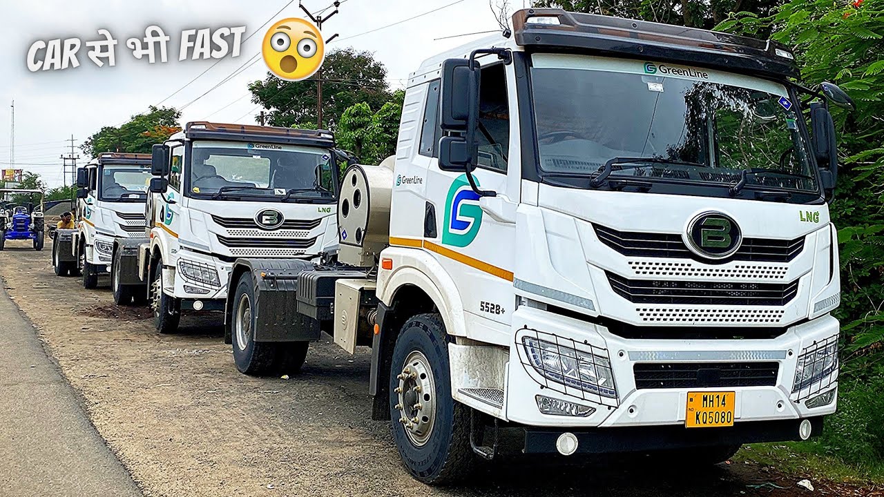 India's first💪LNG powered truck by blue energy motors - YouTube