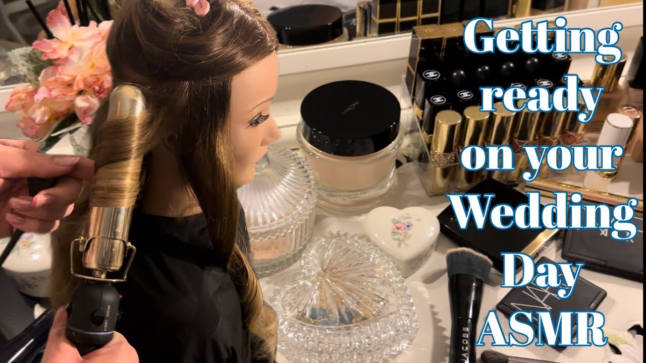 ASMR Get ready for your Wedding Roleplay 👰🏼‍♀️💍| No Talking | Hair ...