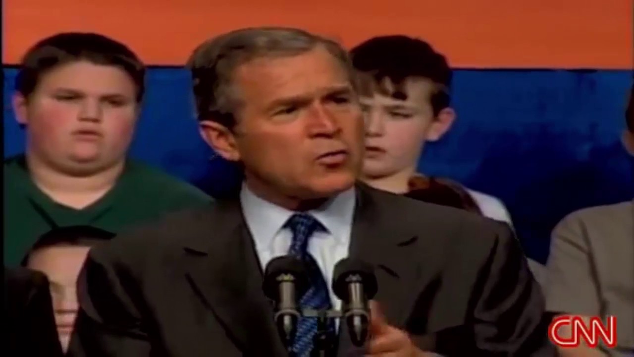 I put spongebob music over George W Bush - YouTube