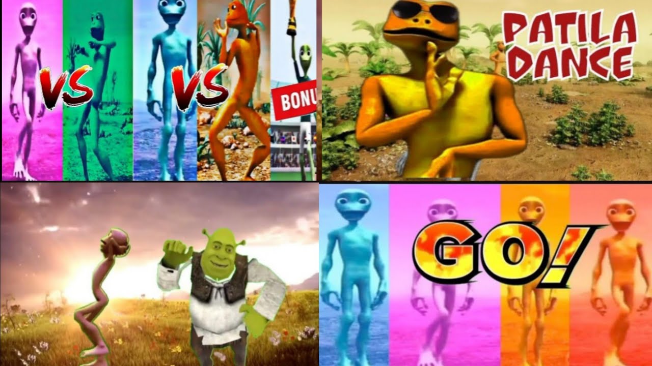 ALIEN DANCE SUPER MEGA COMPILATION - PATILA,SHREK and OTHERS - YouTube
