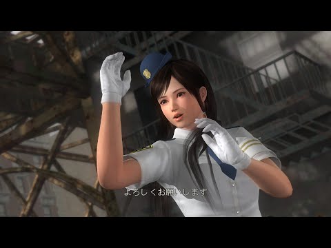 13-3│DOA5LR Fighting as Kokoro in a Police costume against Marie