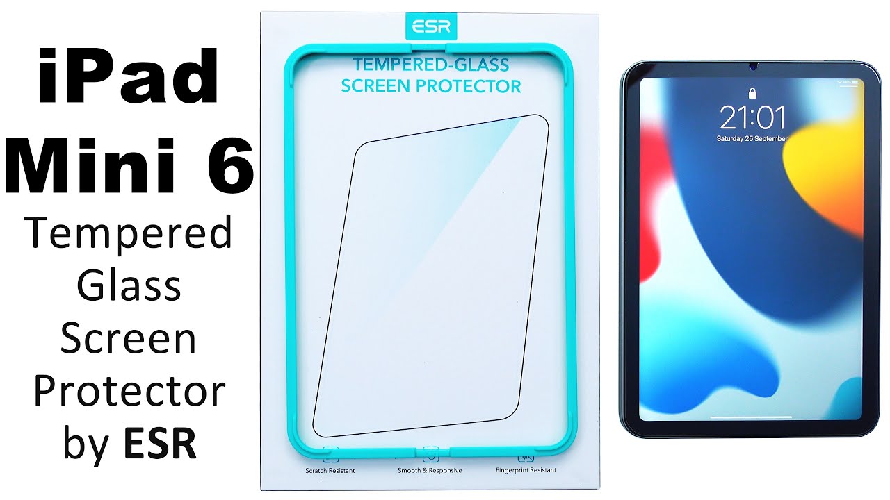 iPad Mini 6 Tempered Glass Screen Protector With Installation Frame ...