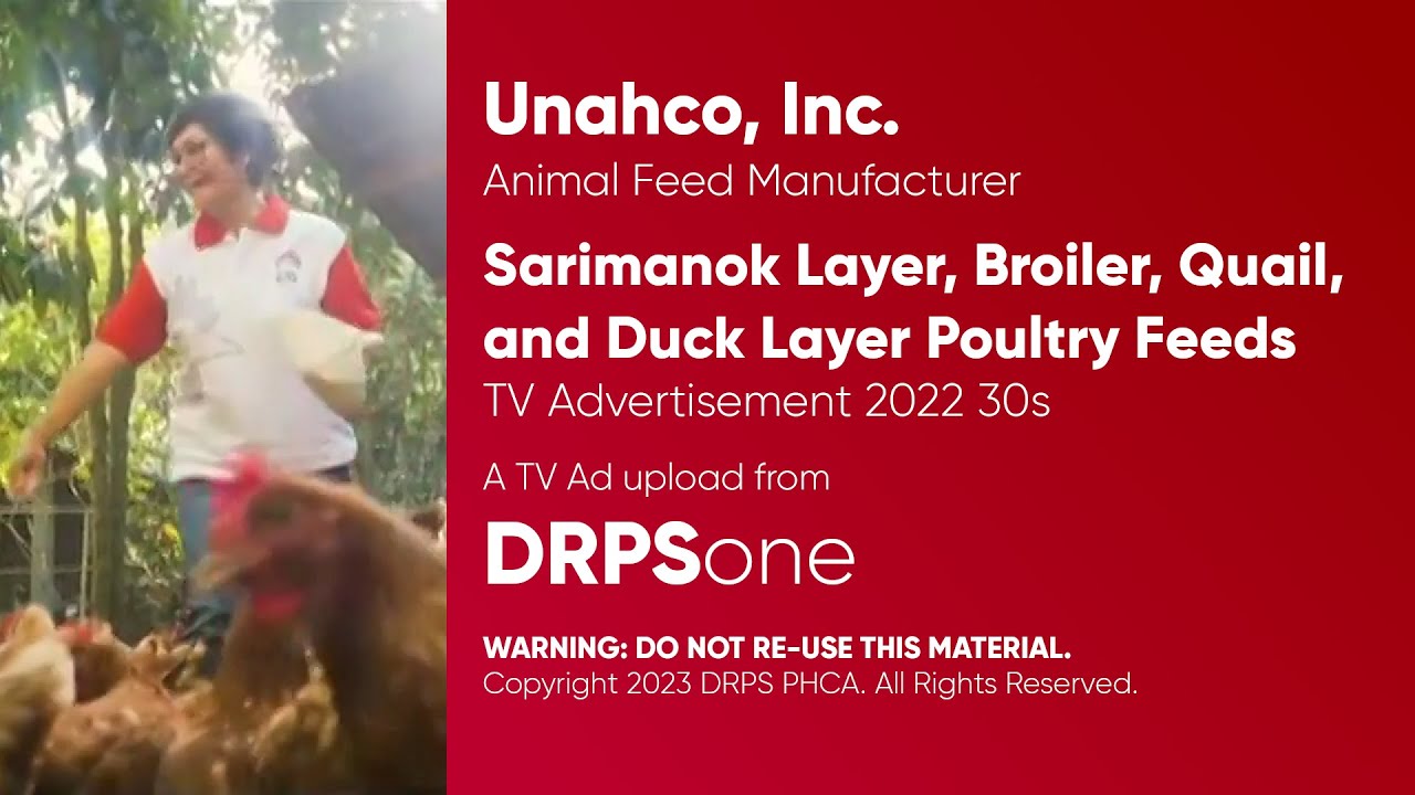 Sarimanok Layer, Broiler, Quail, and Duck Layer Poultry Feeds TV Ad ...