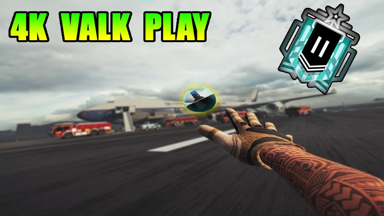 4K Valk Play - Rainbow Six Siege Gameplay Ita - YouTube