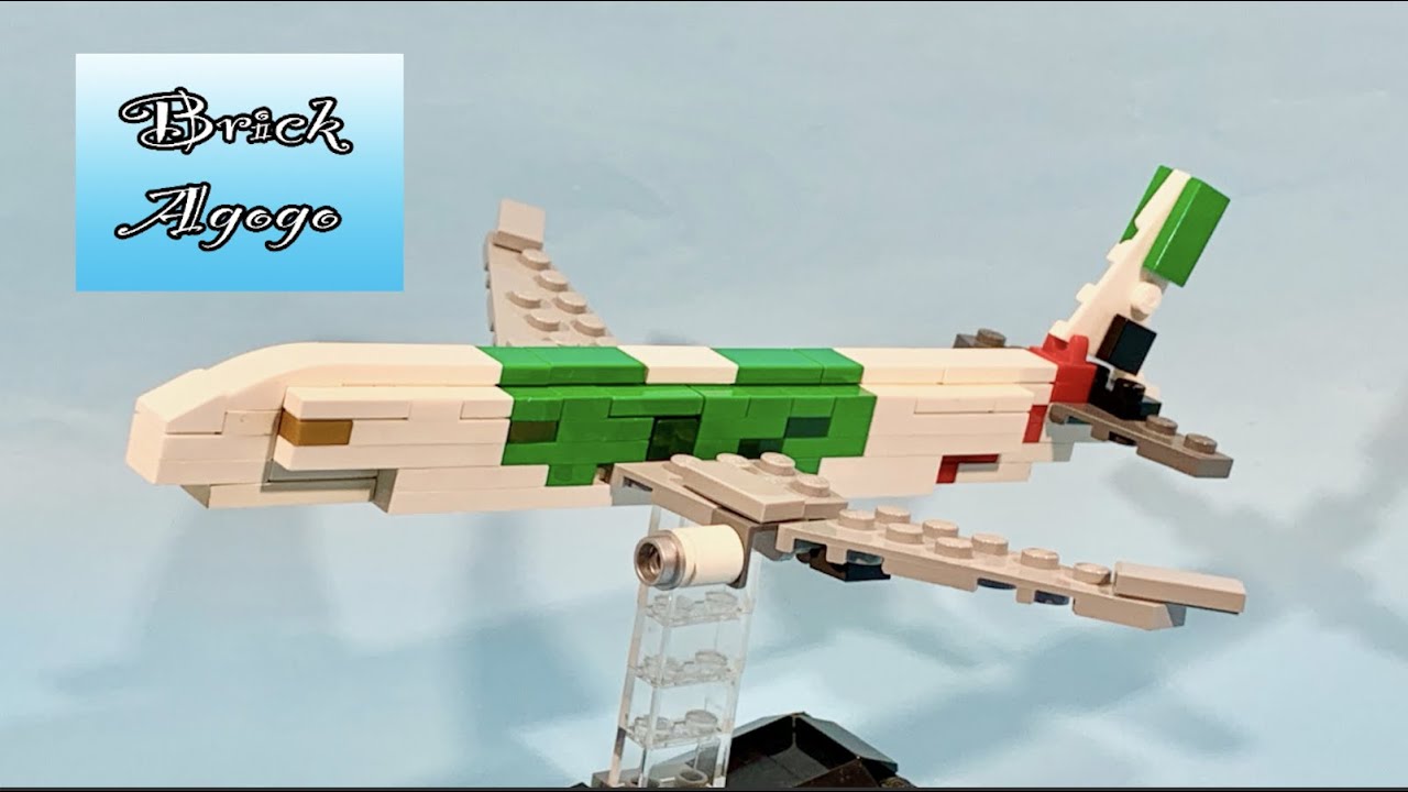 Lego Boeing 777-300er Emirates Expo 2020 green Livery - Lego Custom MOC ...