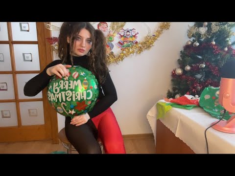 ASMR | Blowing Balloons And Inflatables as Harley Quinn 🤡🤡 | Funny Squeaky Sounds🤭🤭❤️‍🔥😈