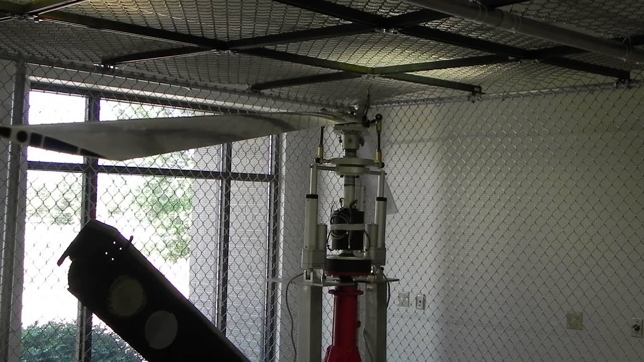 Subscale whirl stand rotation test - YouTube