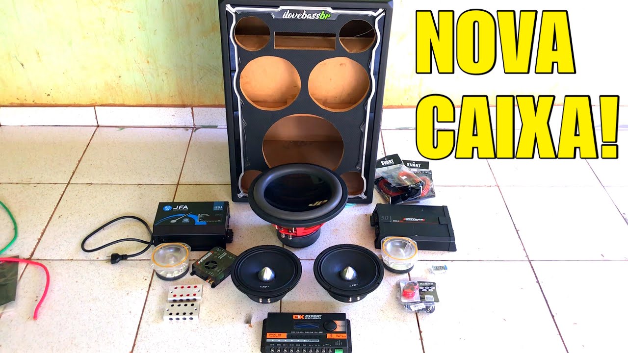MINHA NOVA CAIXA BOB! MONTAGEM E TOCANDO FORTE | ILOVEBASSBR - YouTube