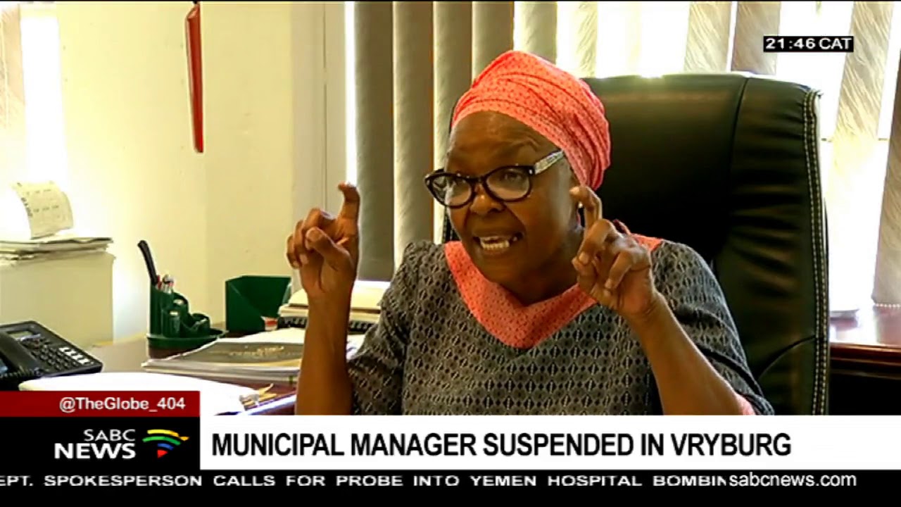 Vryburg municipal manager suspended - YouTube