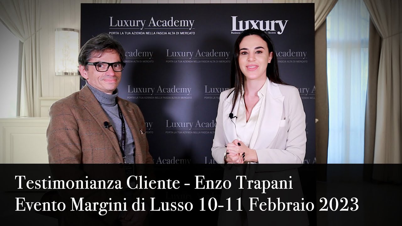 Enzo Trapani condivide la sua testimonianza sul corso Margini di Lusso ...