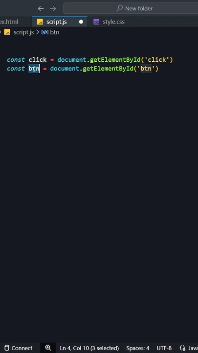 JavaScript button click - YouTube