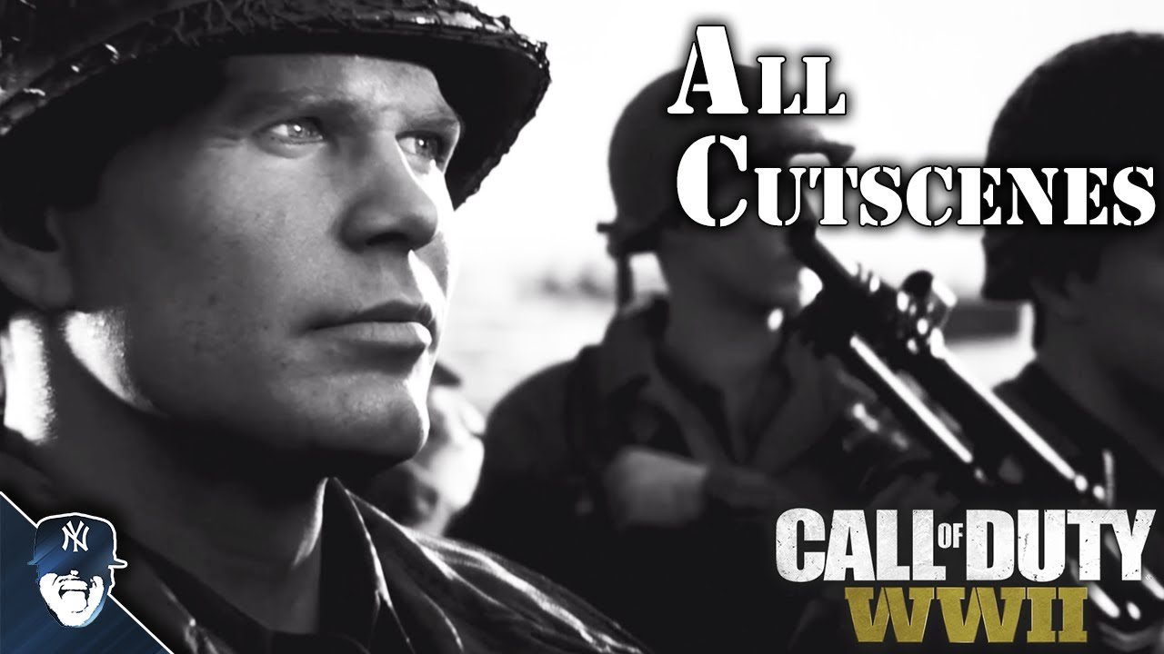CALL OF DUTY: WW2 All Cutscenes! (COD WW2 MOVIE) - YouTube