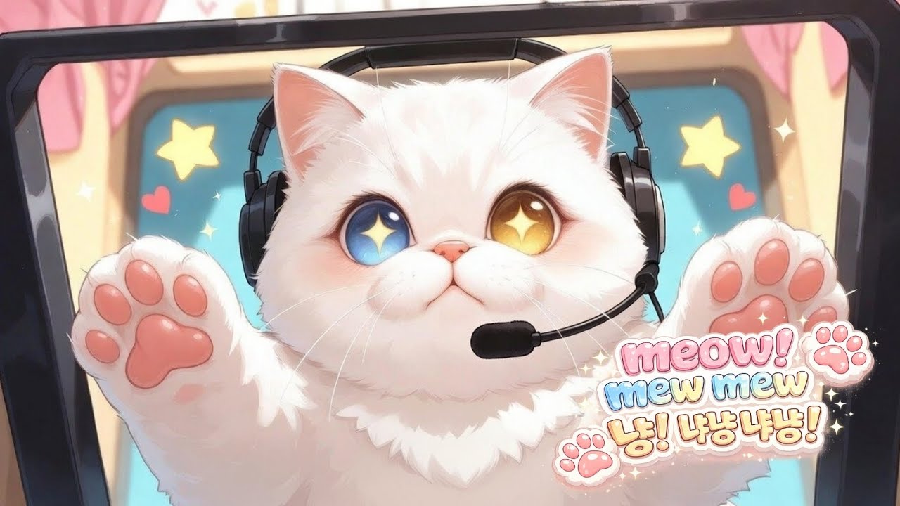 「냥!냐냥냐냥 (meow! mew mew)」 | AI cat Hip hop Music - YouTube
