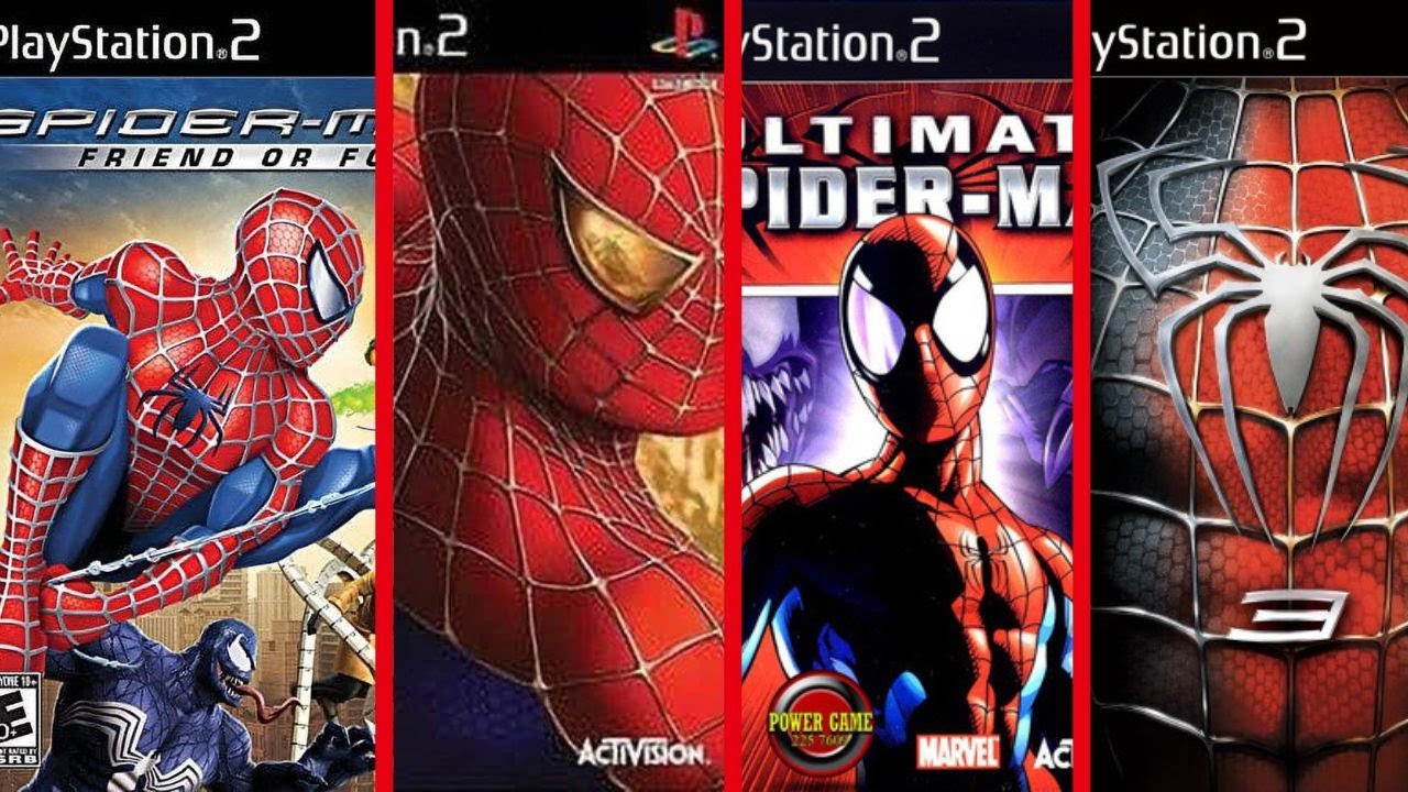 TODOS OS JOGOS DO Homem-Aranha do ps2 - Jogos do Spider-Man do Playstation 2 - YouTube