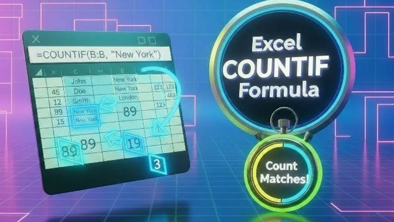 How to Use COUNTIF in Excel | Easy Excel Formula Tutorial for Beginners ...