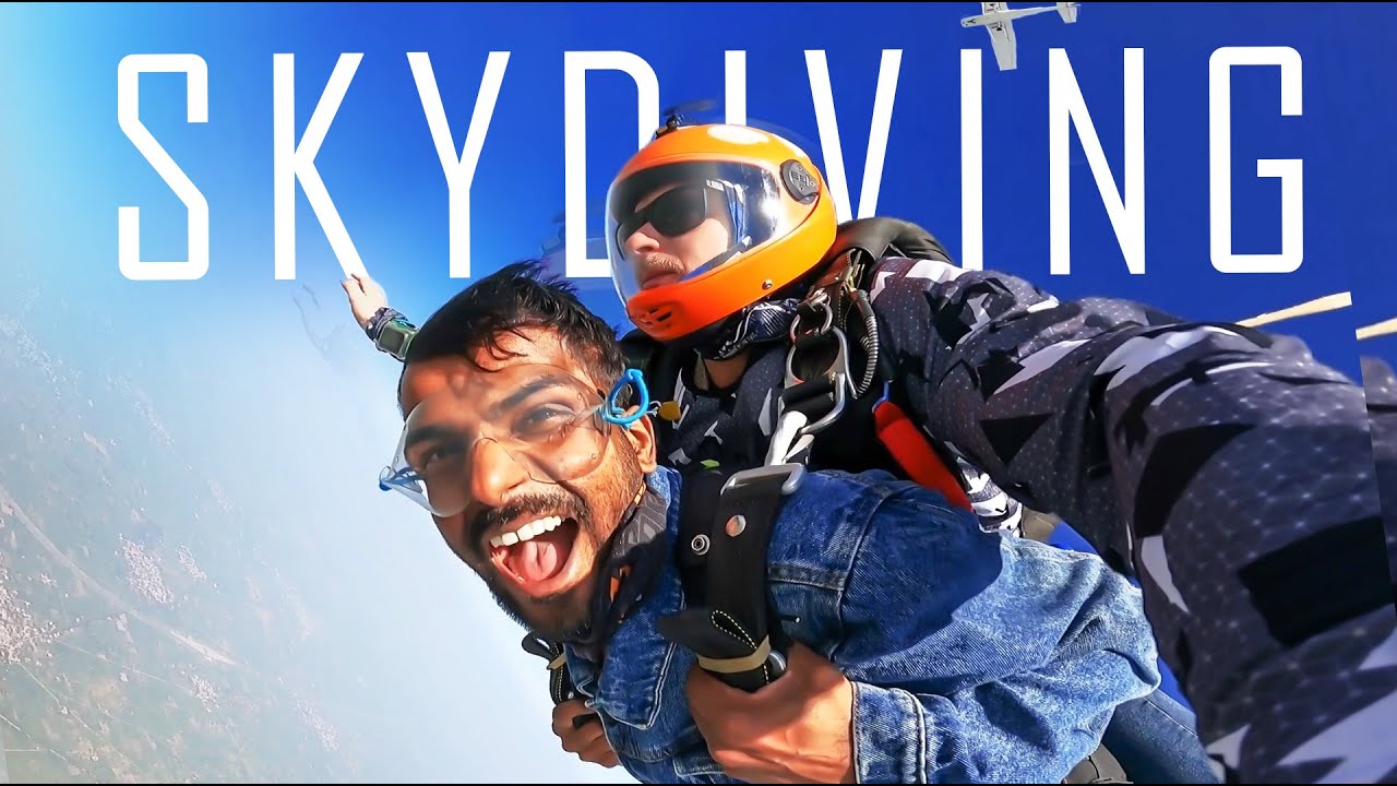 MY 1ST SKYDIVING, SKY HIGH, INDIA || BISWA GRAPHICS & VFX || - YouTube