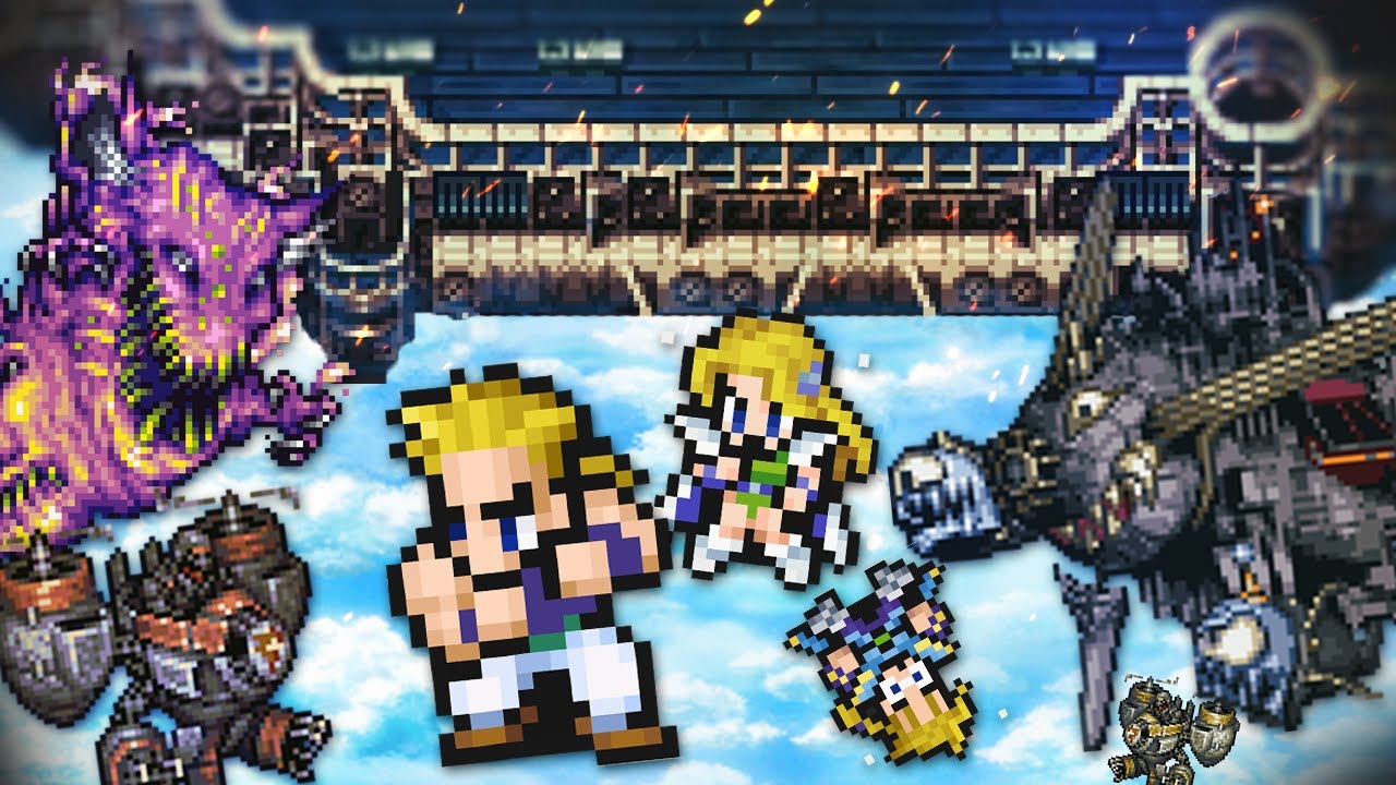 A Battle In The Sky! Final Fantasy VI: Pixel Remaster - YouTube