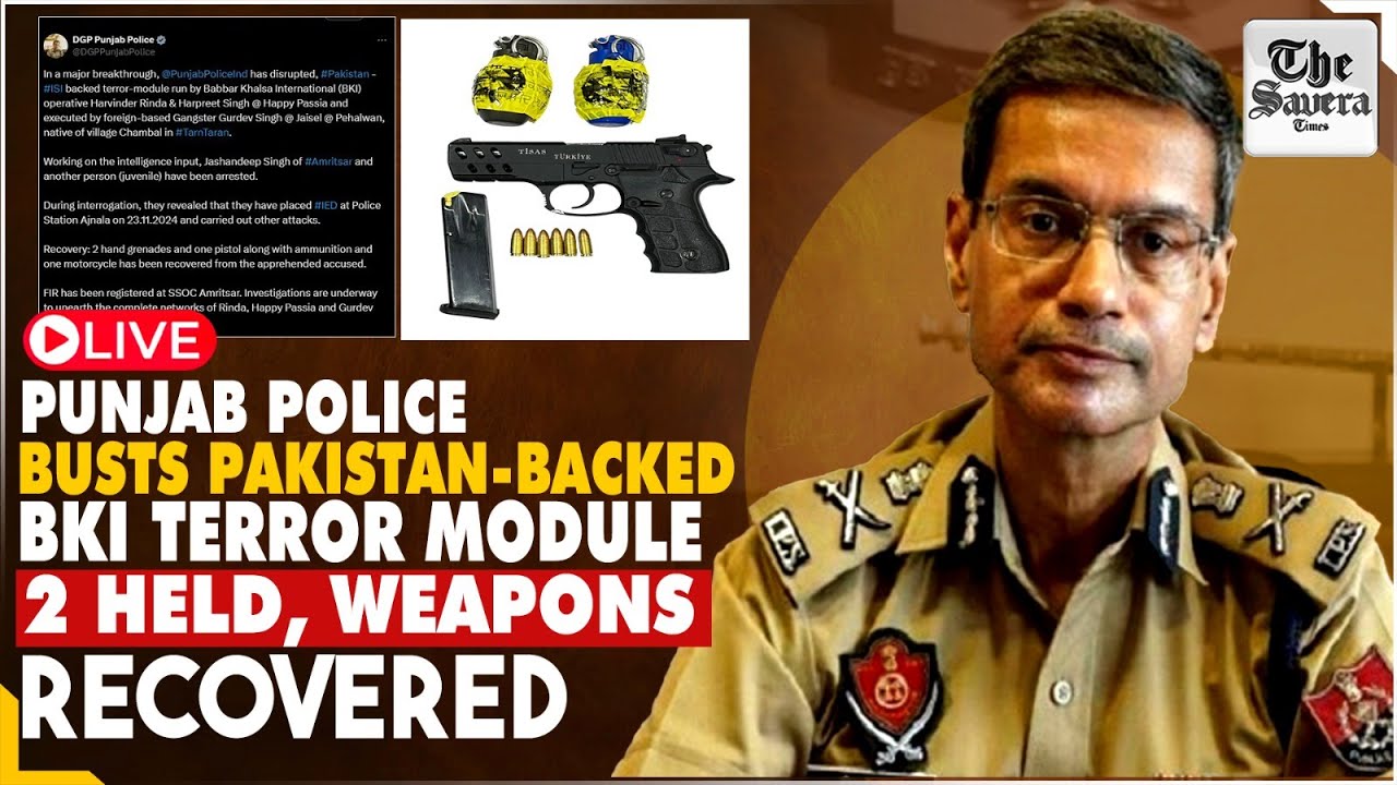 [Live] Punjab police busts Pakistan-backed BKI terror module; 2 held ...