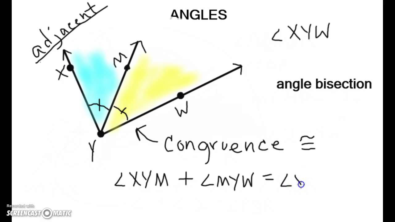 Angle Addition and Bisection - YouTube