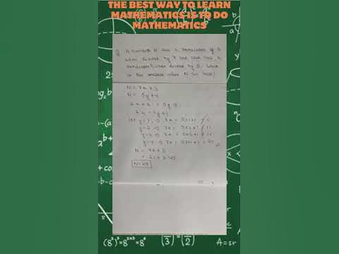 The BEST way to learn Mathematics is to do Mathematics - YouTube