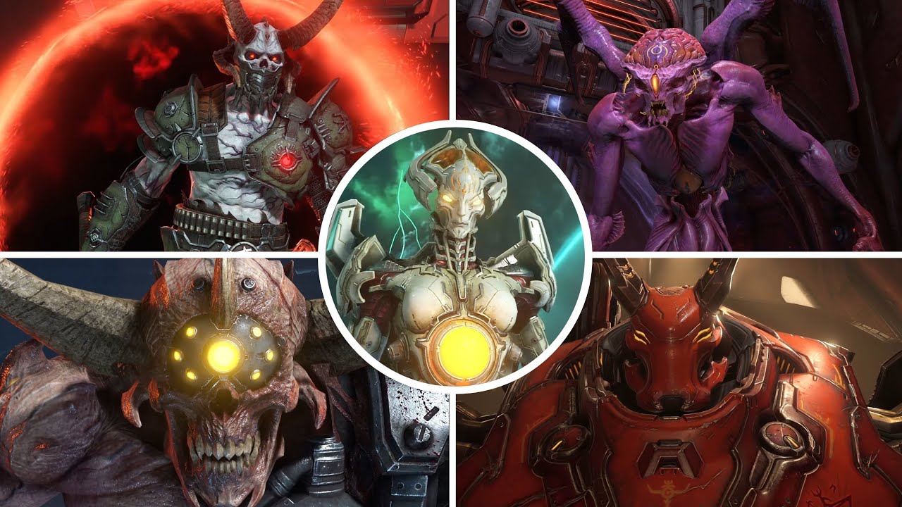 All Bosses and Cutscenes in Doom History (1993 - 2023) - YouTube