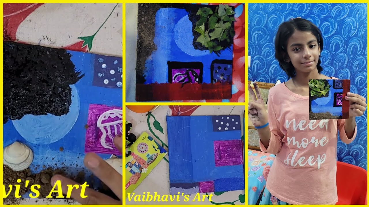 Night beach scenery|Canvas painting|Acrylic color|Fevicryl paint ...