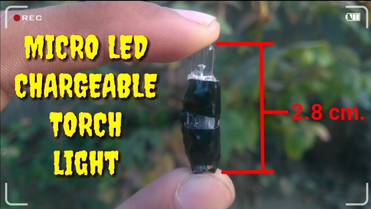 How to make a chargeable micro LED light || by es tech knowledge - YouTube