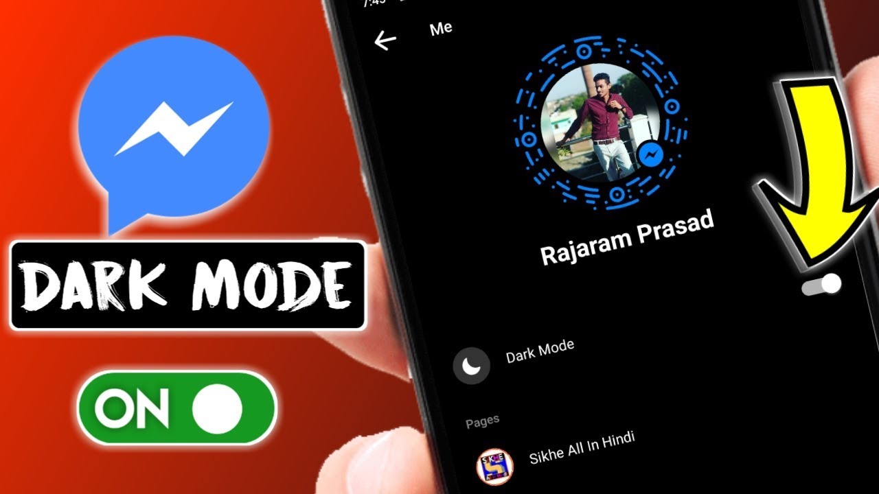 How to Enable Dark Mode /Night Theme on Facebook Messenger - How to ...
