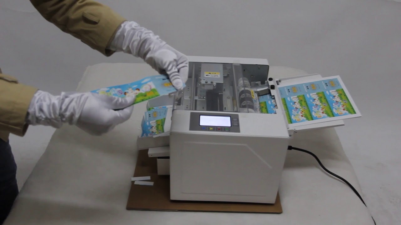 ticket card cutter machine - YouTube