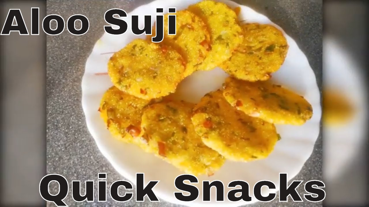 Potato Semolina Snacks | Quick Quarantine Snacks | Just 5 Minutes ...