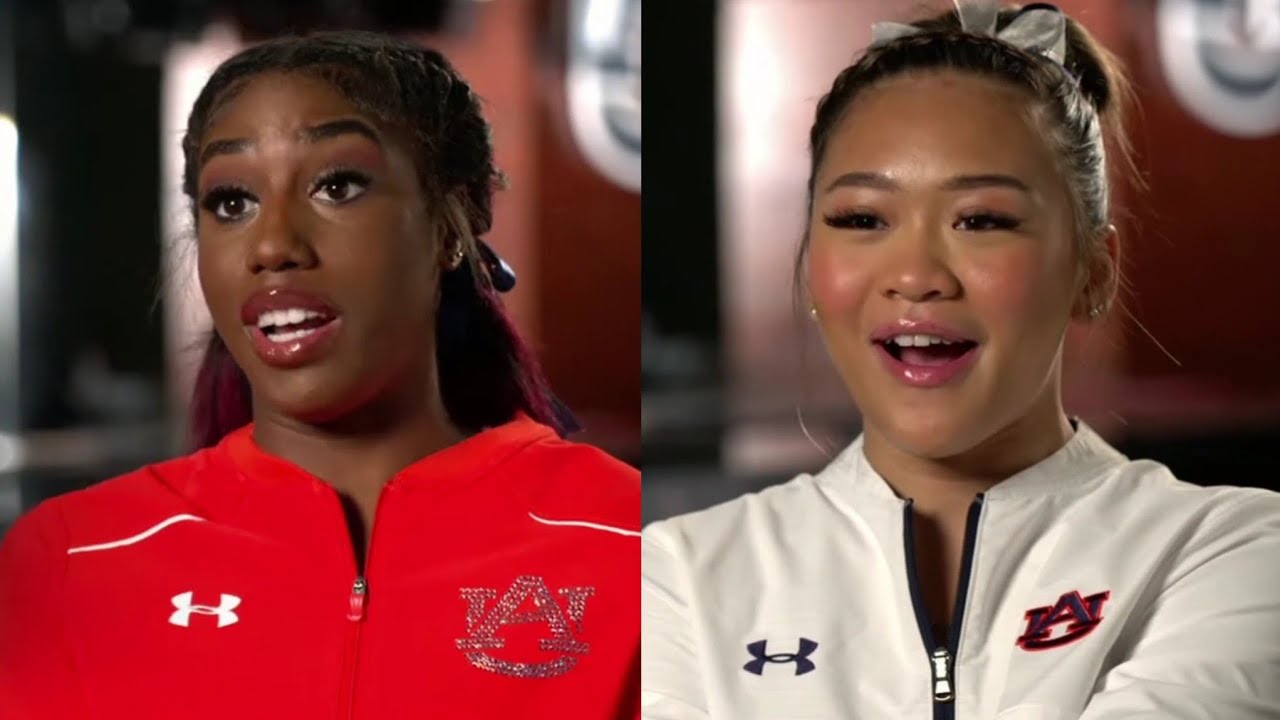 Suni Lee & Derrian Gobourne talk about Auburn Gymnastics breaking ...