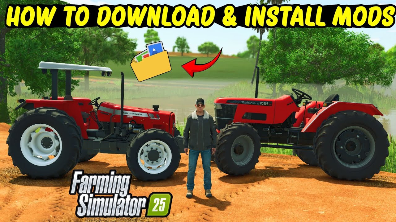 How To Download & Install Mods In Farming Simulator 25 | In Telugu ...