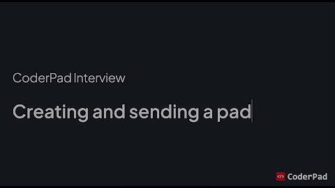 CoderPad Interview: Tutorials - YouTube