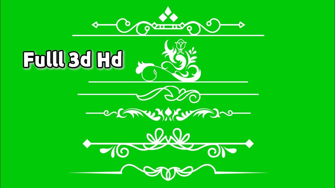 Decorative dividers green screen || Decorative dividers music || 2021 ...
