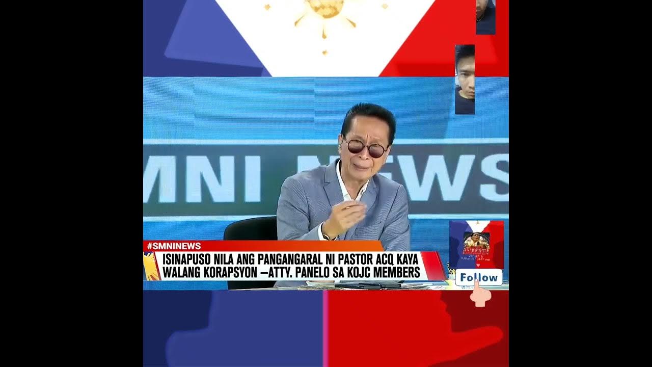 Isinapuso nila ang pangangaral ni Pstr Acq kaya walang ko rap syon-Atty. Panelo - YouTube