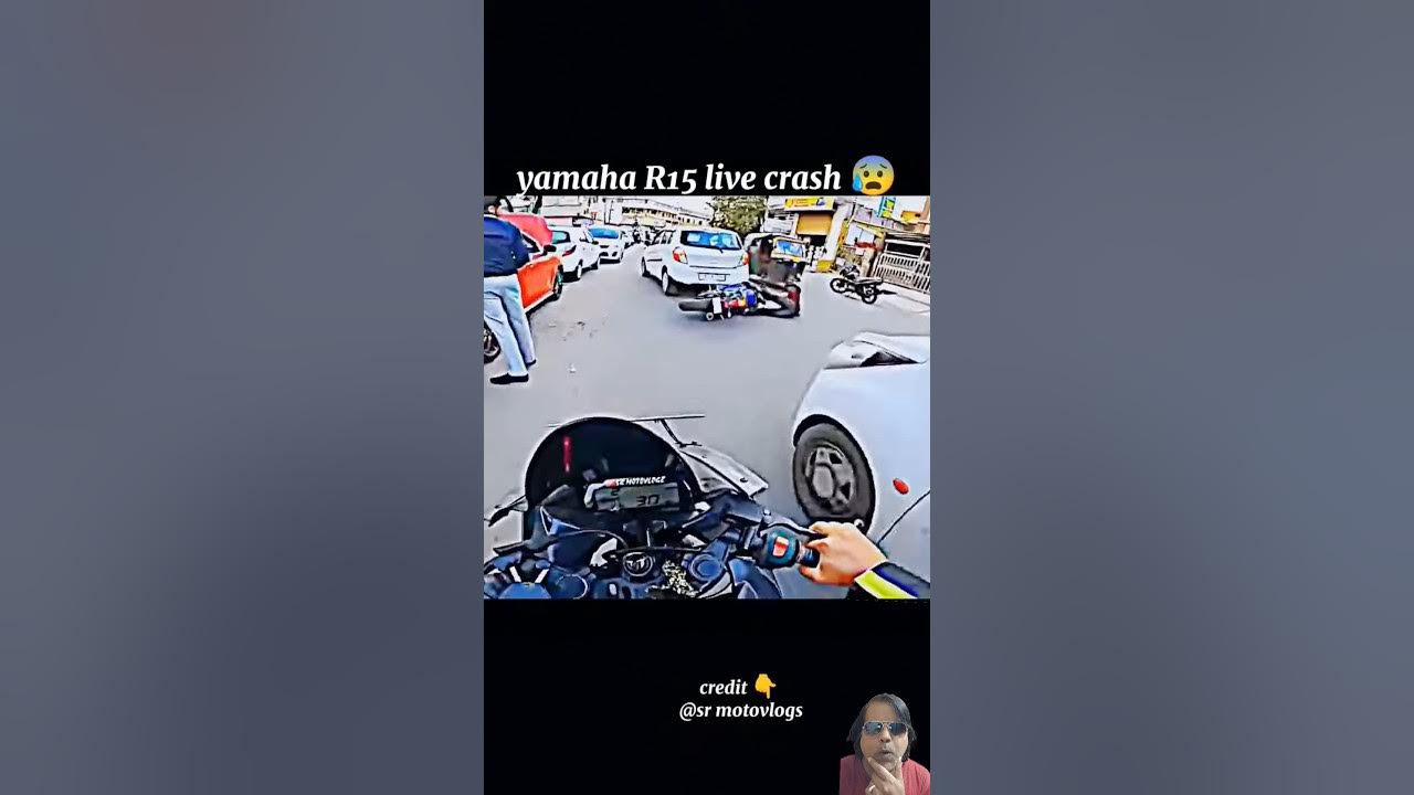 yamaha R15 live bike crash 😰 yamaha R15 crash hote hote bacha 🥶 || yamaha R15 traffic hyper ride ...