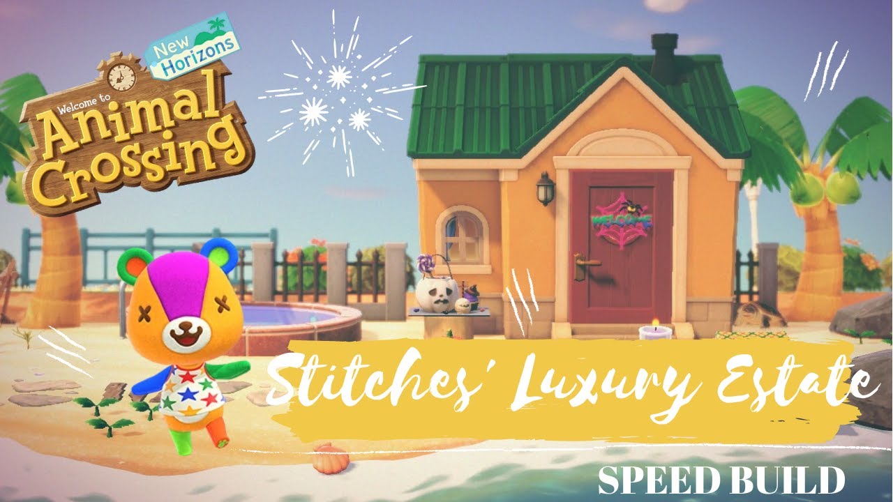 Decorating Stitches' Yard || SPEED BUILD || ACNH - YouTube